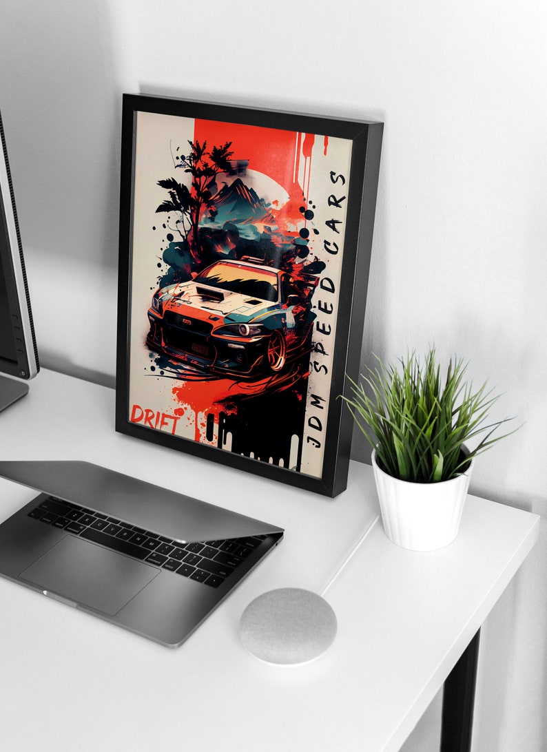 JDM Car Poster Drift Racing Printable Japanese Sport Car Print Wall Art ...