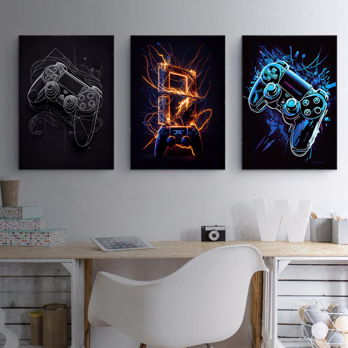 Set of 9 Cool Gaming Posters, Video Game Print, Printable Gaming Wall ...