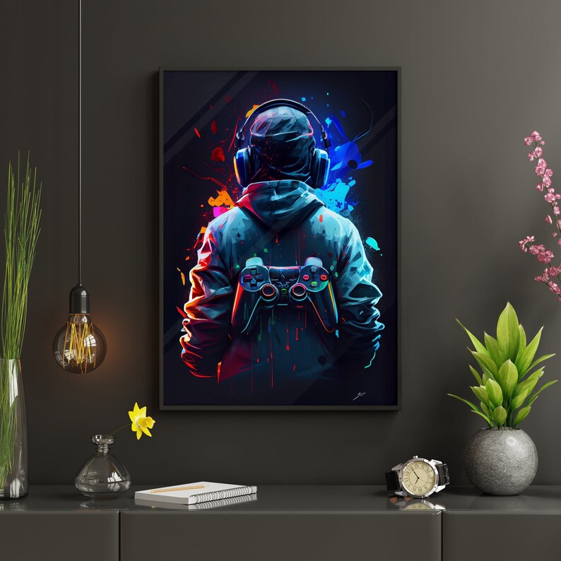 Gaming Console Poster Printable Video Game Wall Art Digital - Etsy