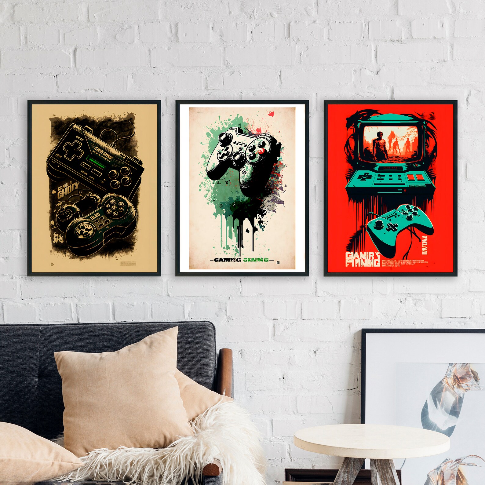 Set of 9 Cool Gaming Posters, Video Game Print, Printable Gaming Wall ...