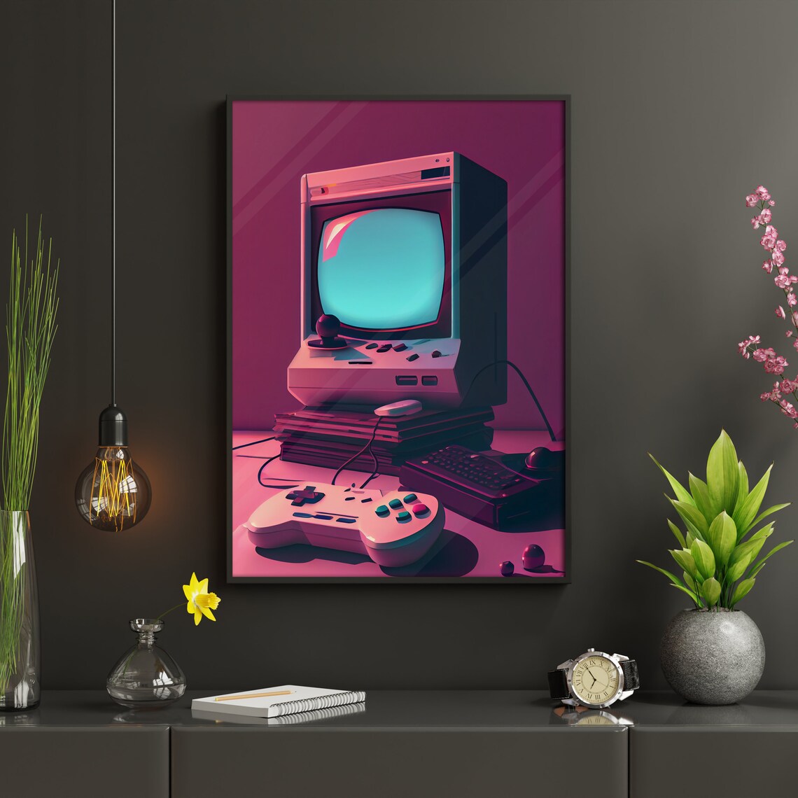 Set of 9 Cool Gaming Posters, Video Game Print, Printable Gaming Wall ...