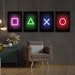 Gaming Controller Button Set Neon Print Digital Print Video - Etsy