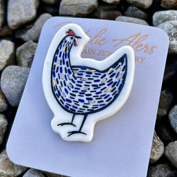 Porcelain Brooch - Etsy