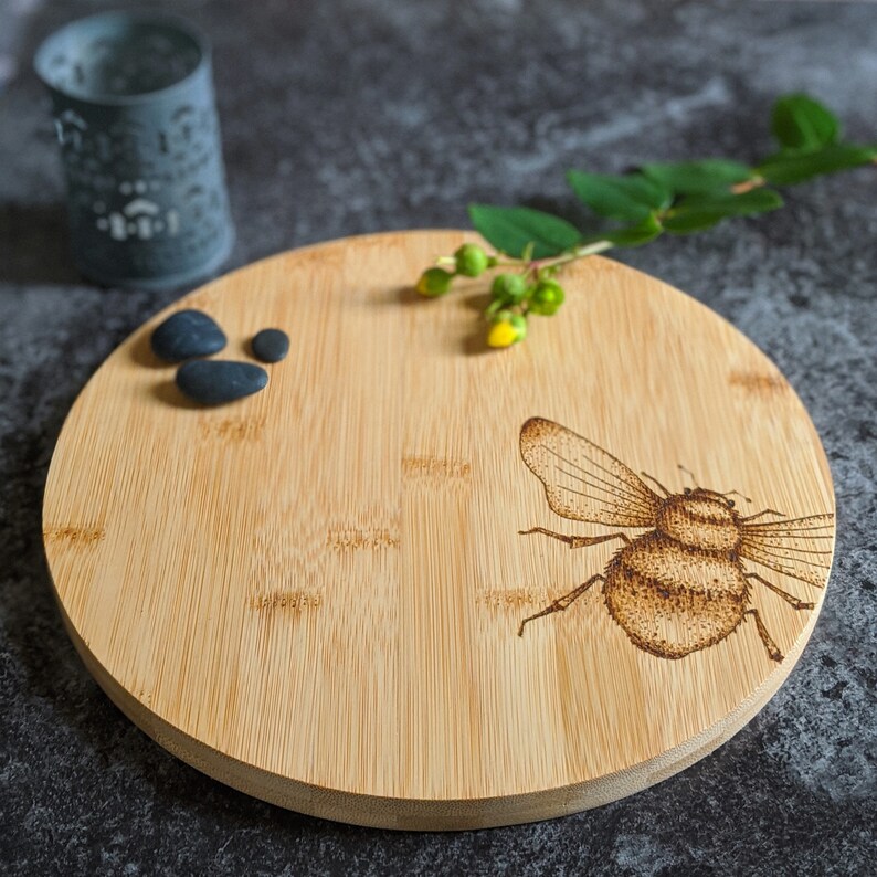 Bumble Bee Insect Wood Bamboo Platter Chopping Board - Etsy