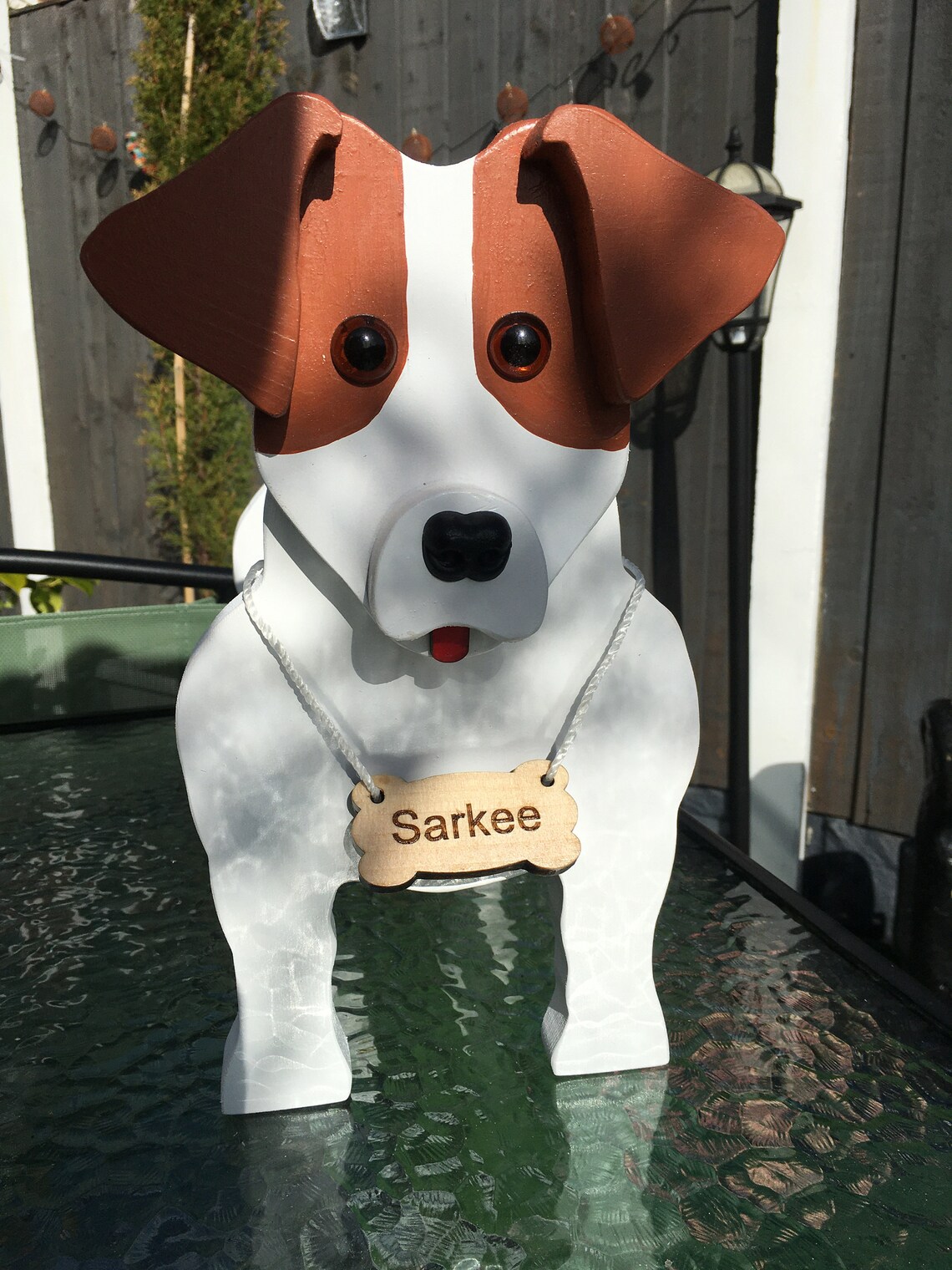 Jack Russell Wooden Planter Pet, Storage Etc. Garden Planter - Birthday ...