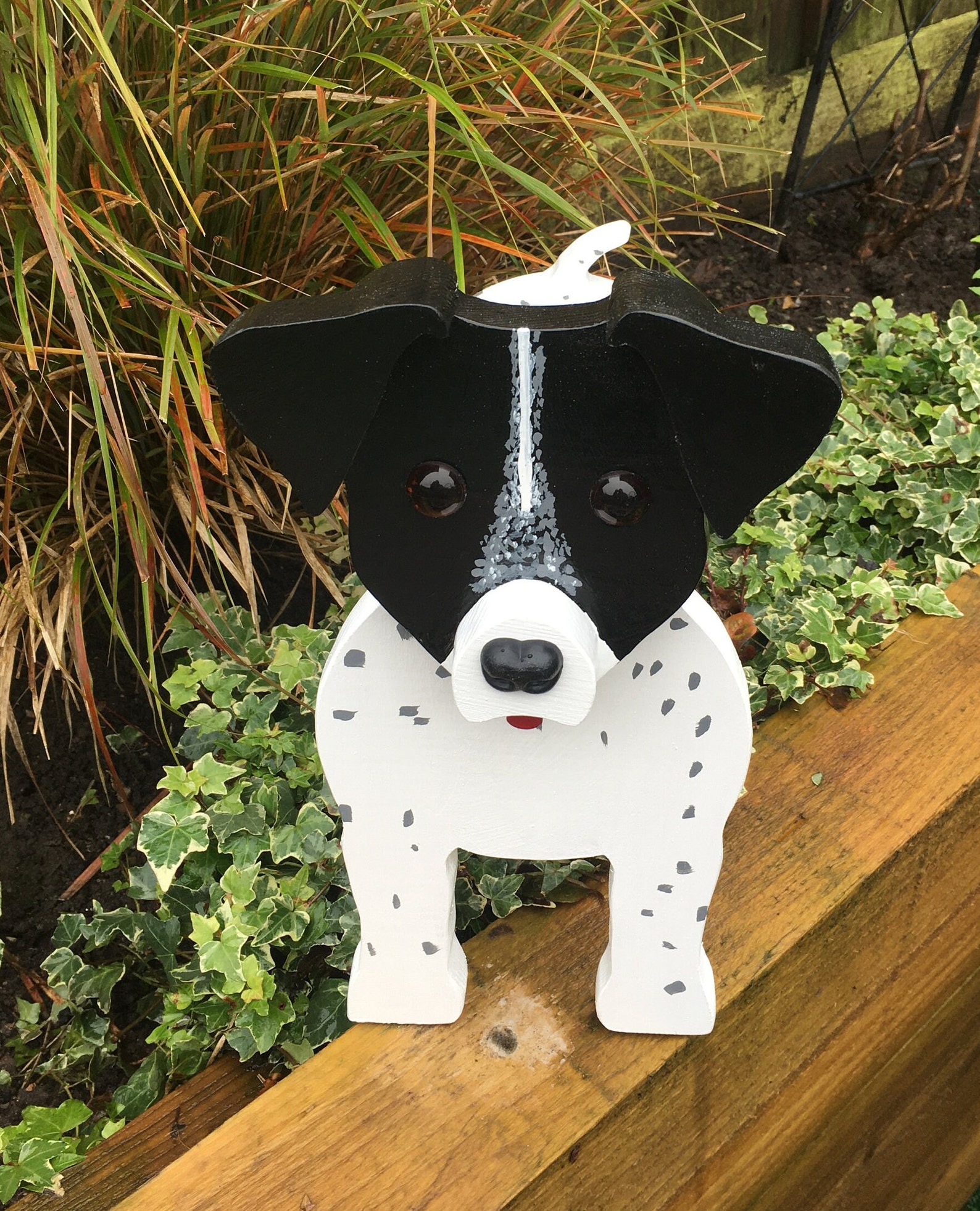 Jack Russell Wooden Planter Pet, Storage Etc. Garden Planter - Birthday ...