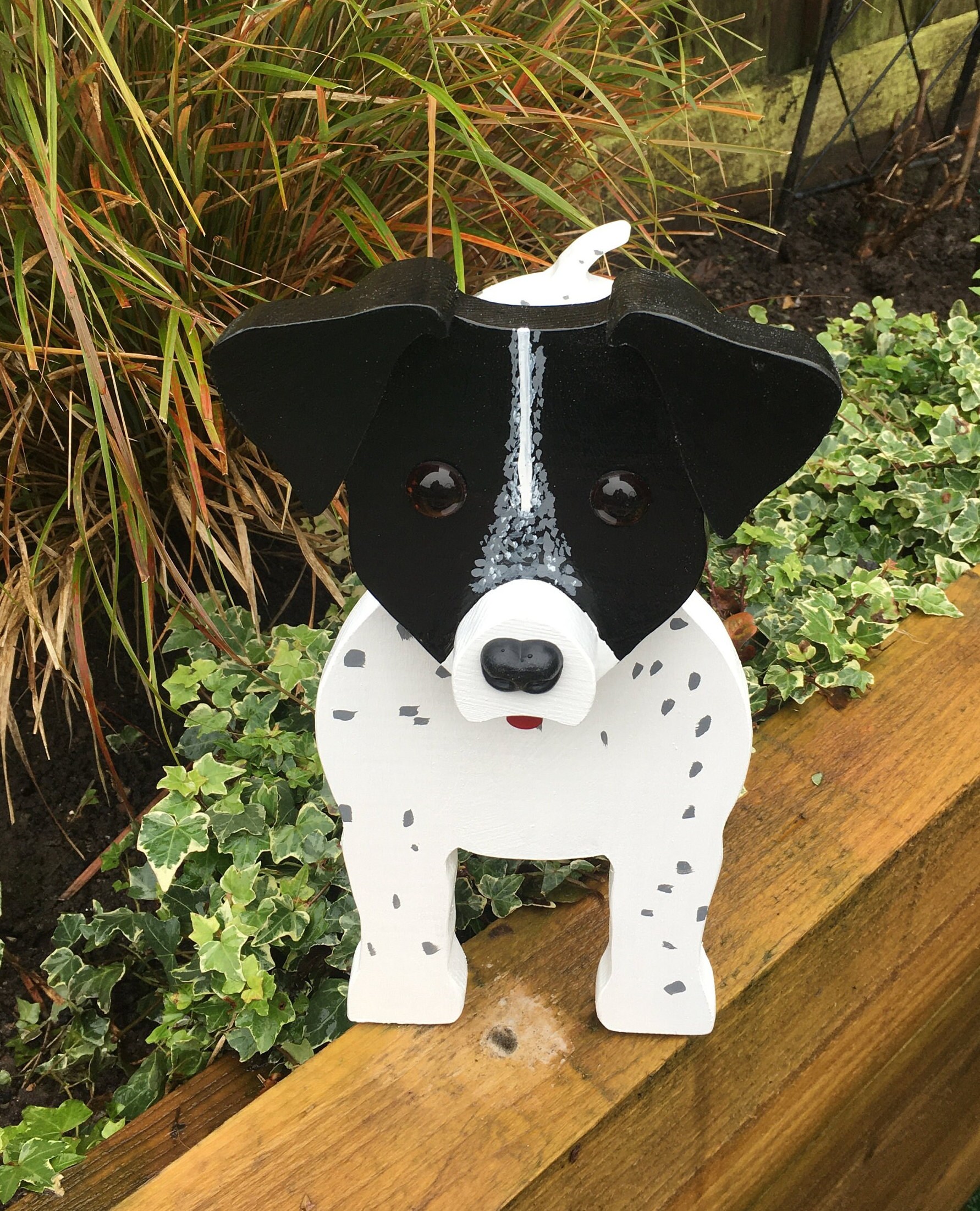 Jack Russell Wooden Planter Pet, Storage Etc. Garden Planter - Birthday ...