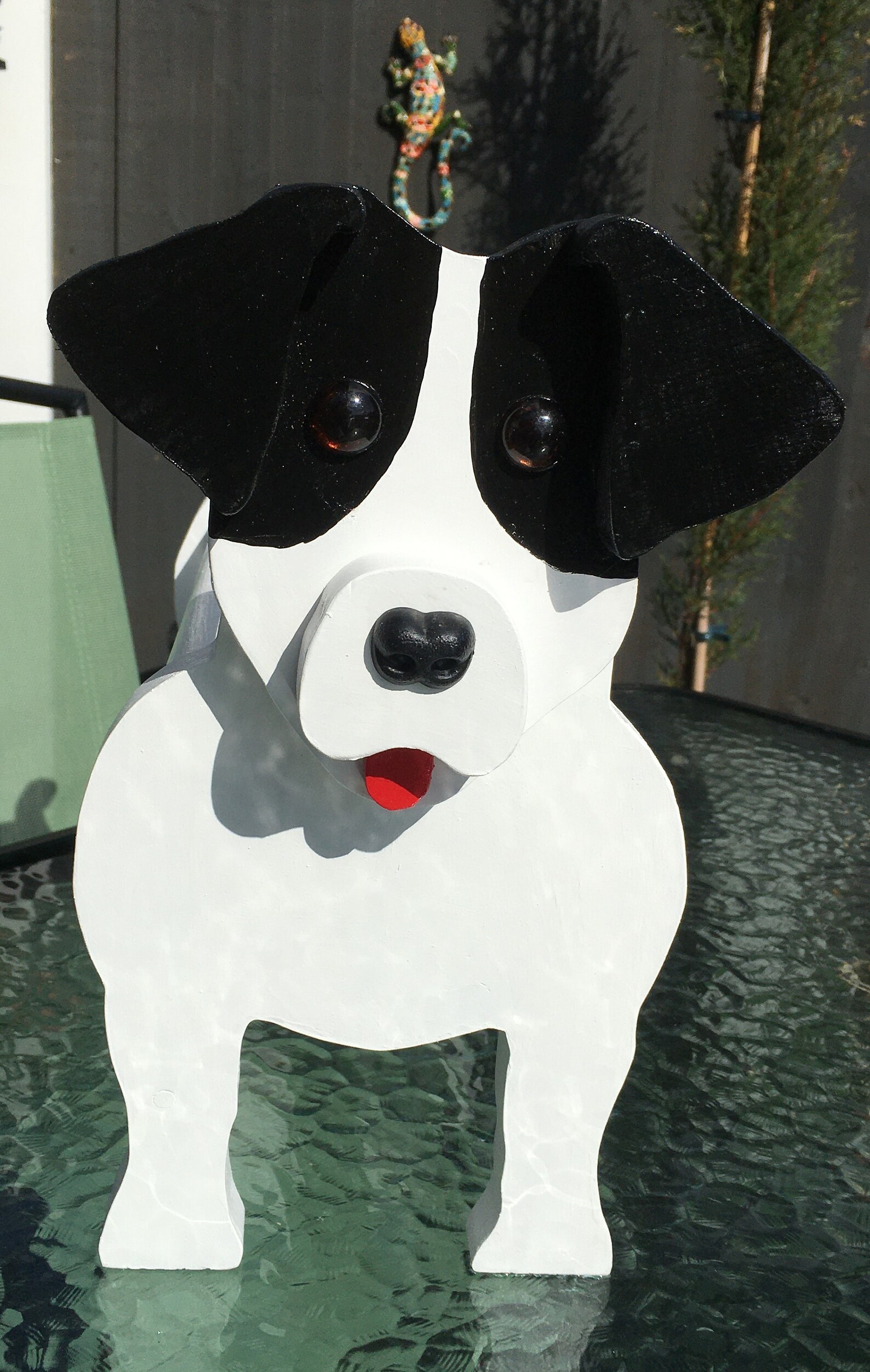 Jack Russell Wooden Planter Pet, Storage Etc. Garden Planter - Birthday ...