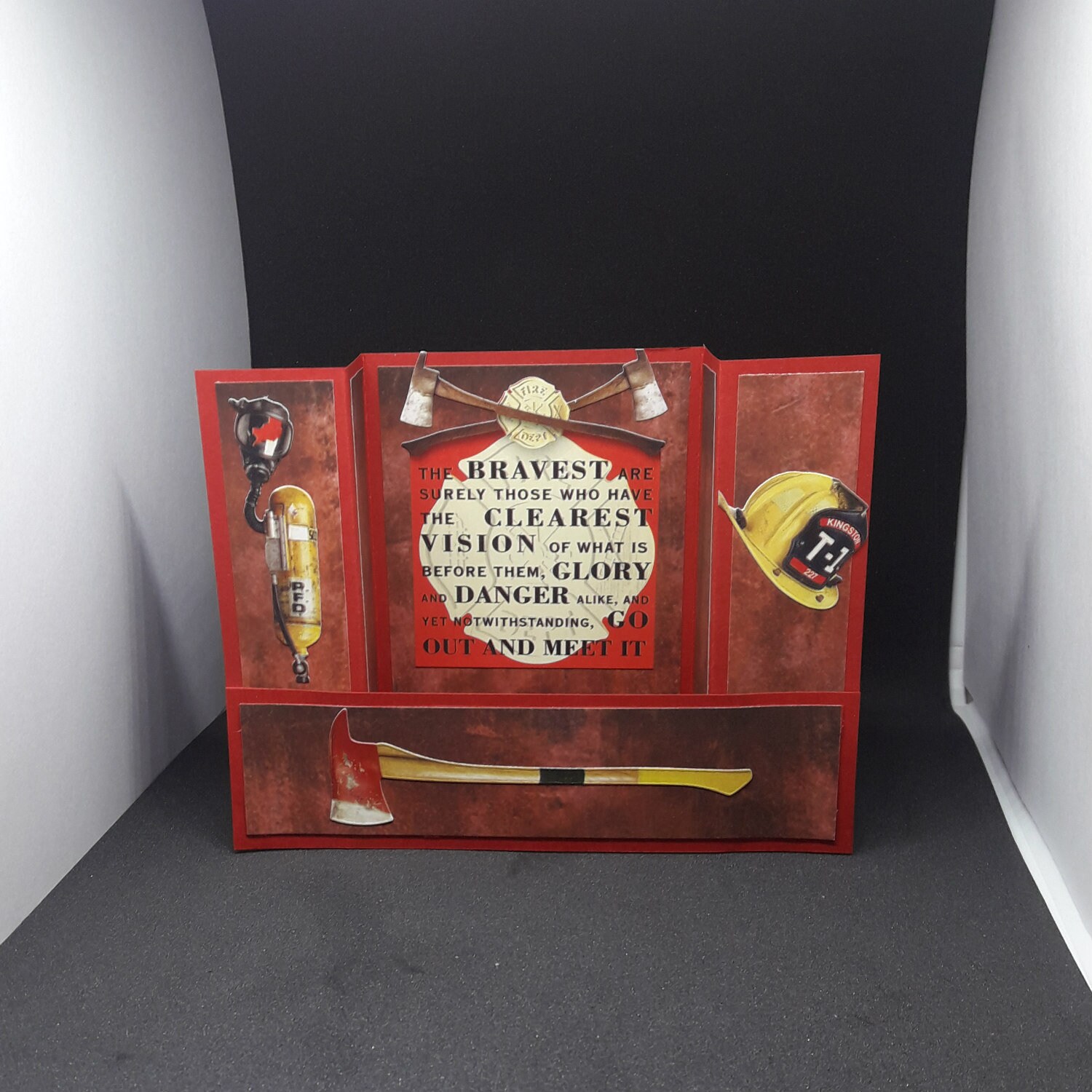 Fireman Card Greeting Card Bravest Appreciation Birthday - Etsy