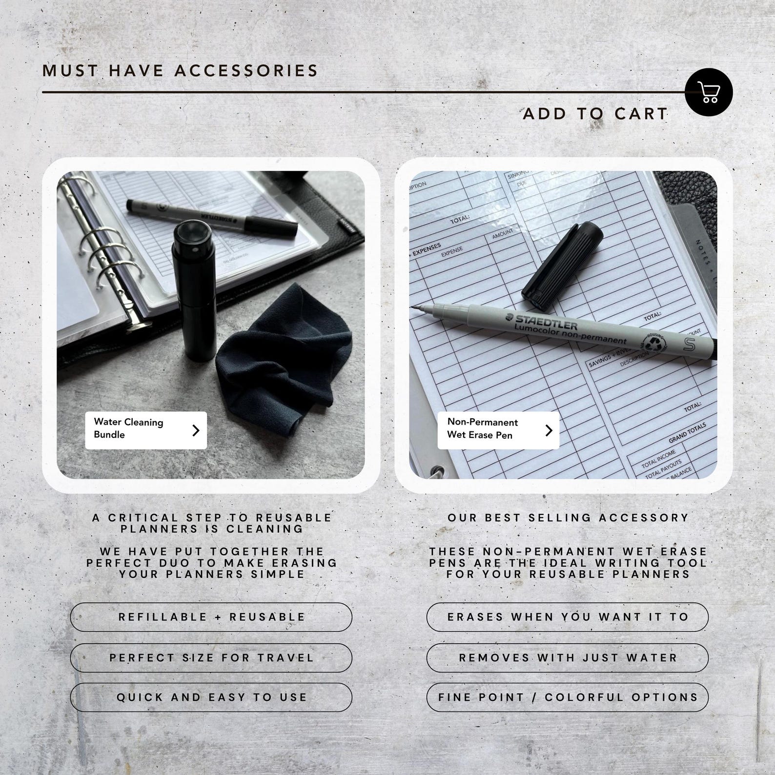Ultra Fine Markers for Reusable Planner, Non-permanent Wet Erase Marker ...