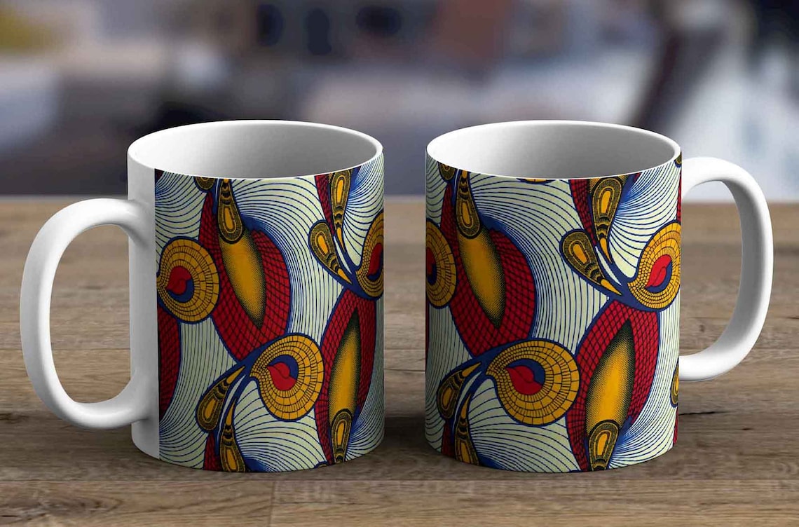 Fabric 18 African style mug Coffee Mug Gift African print | Etsy
