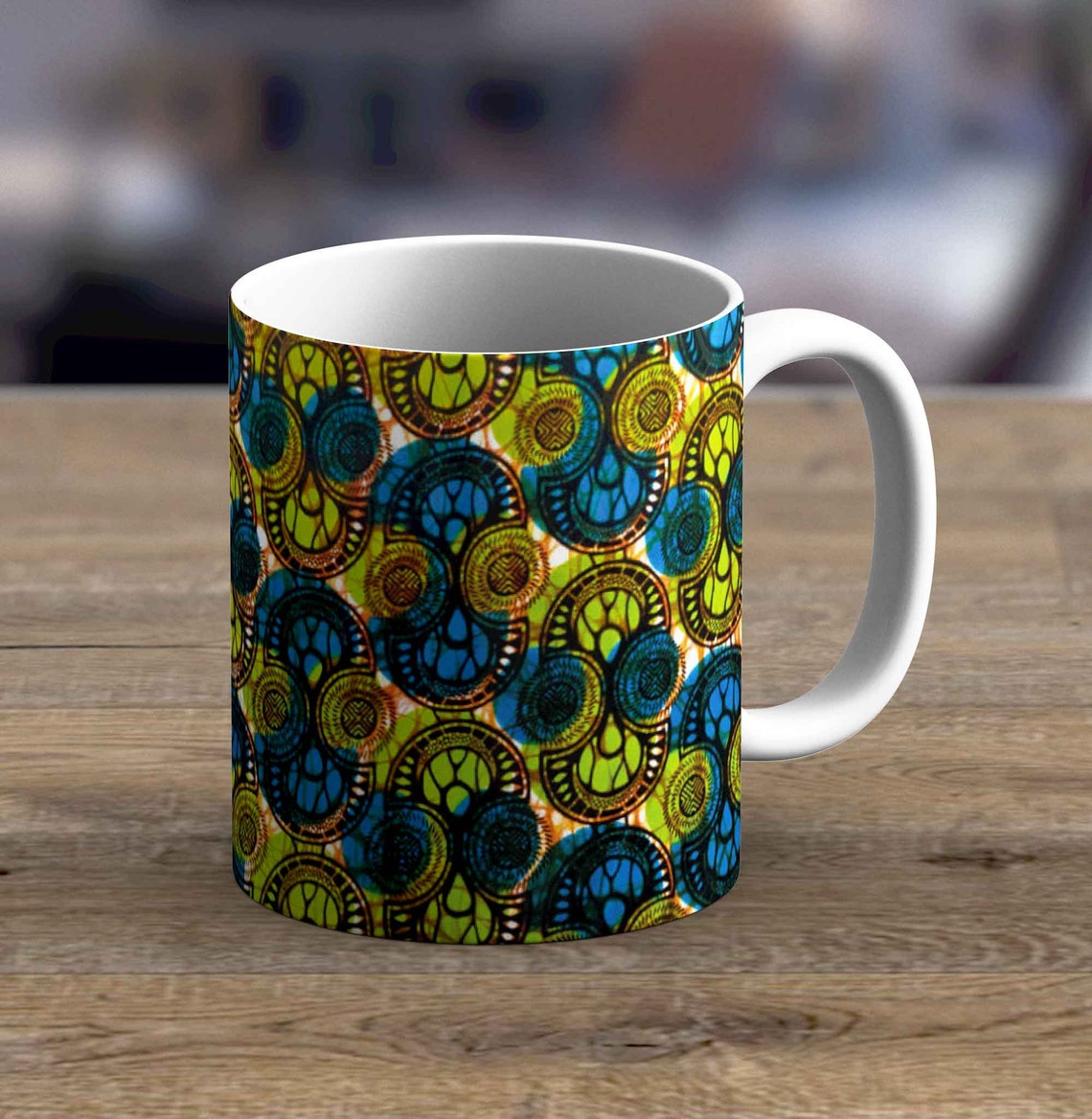 Fabric 56 - African Style Mug, Coffee Mug Gift, African Print Mugs ...