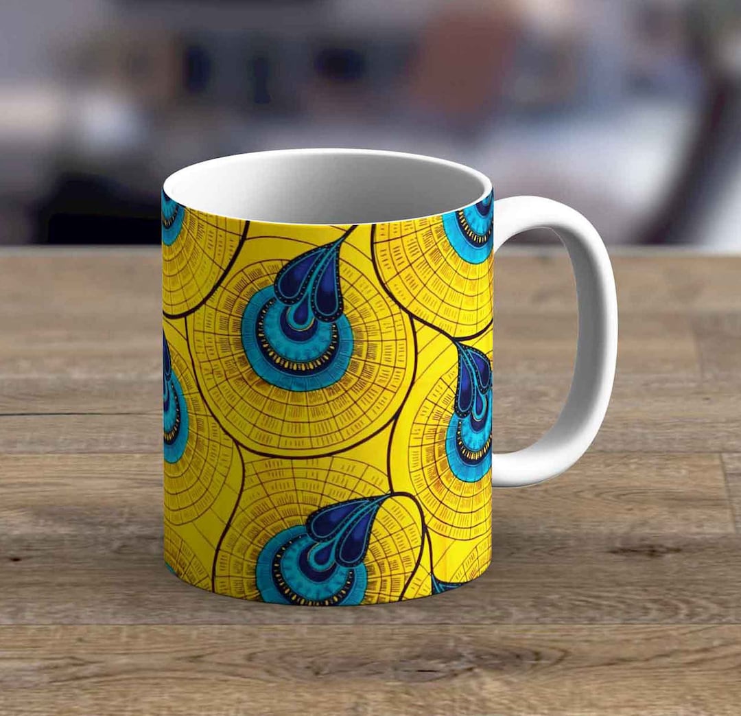 Fabric 55 - African Style Mug, Coffee Mug Gift, African Print Mugs ...