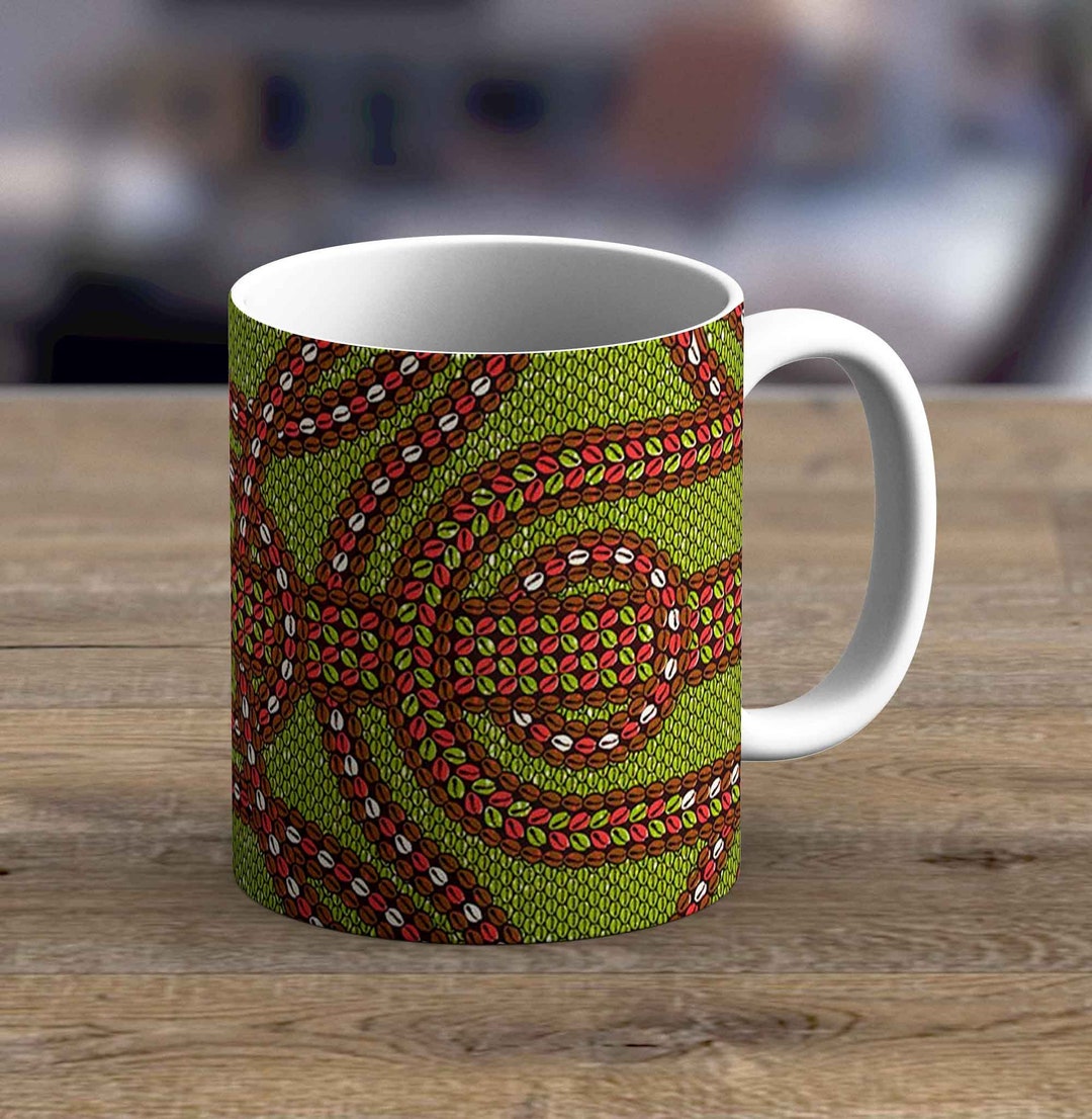 Fabric 65 African Style Mug, Coffee Mug Gift, African Print Mugs ...