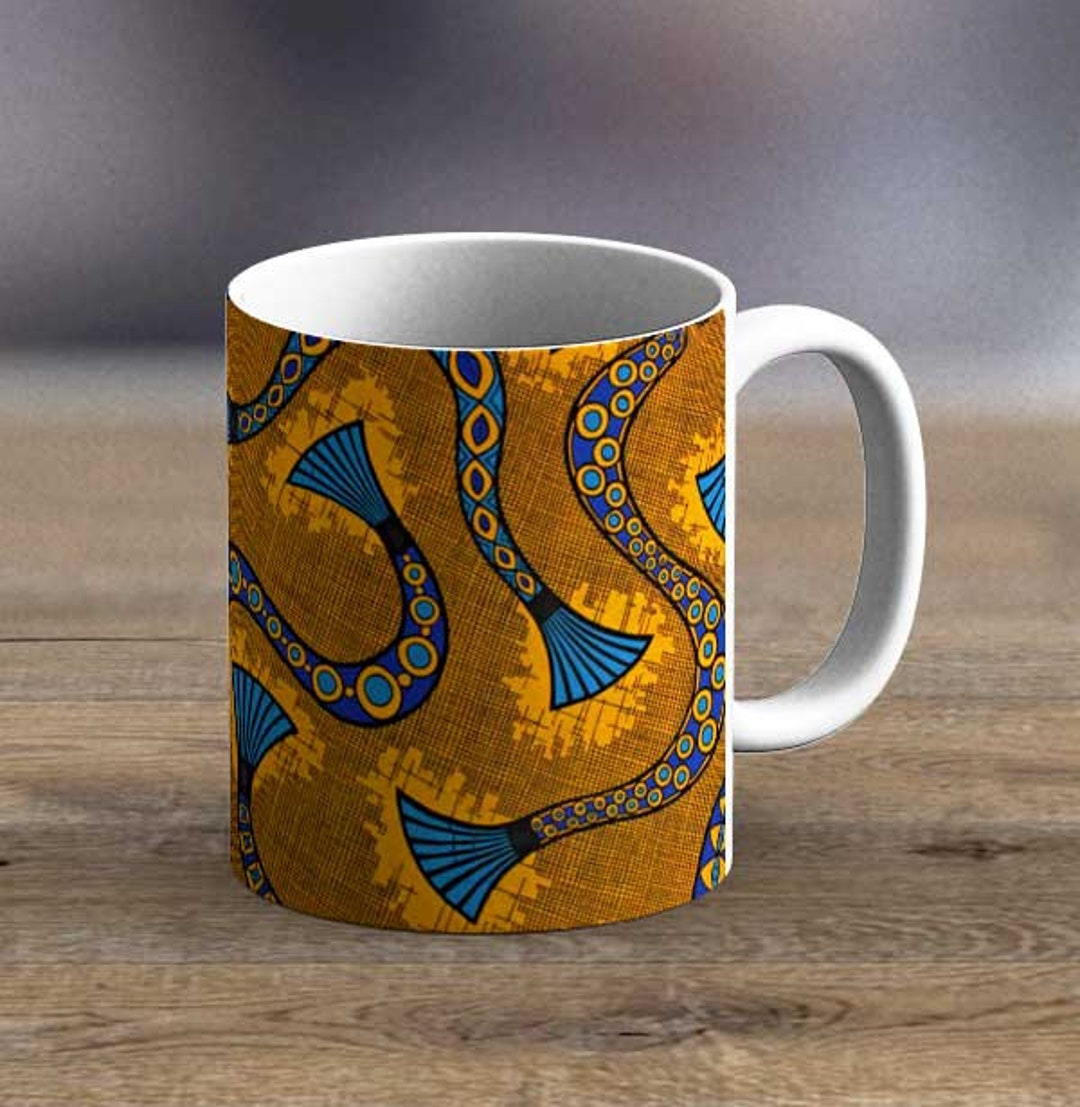 Fabric 51 - African Style Mug, Coffee Mug Gift, African Print Mugs ...