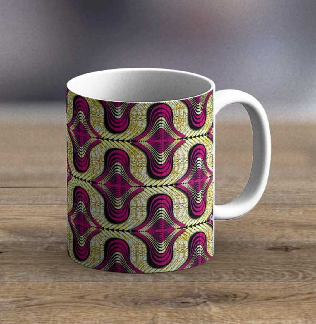 Fabric 50 - African Style Mug, Coffee Mug Gift, African Print Mugs ...
