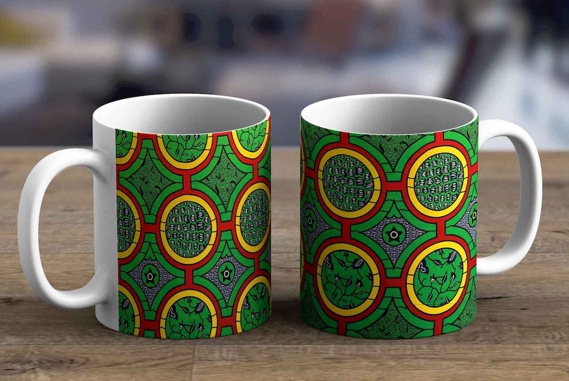 Fabric 51 African style mug Coffee Mug Gift African print | Etsy