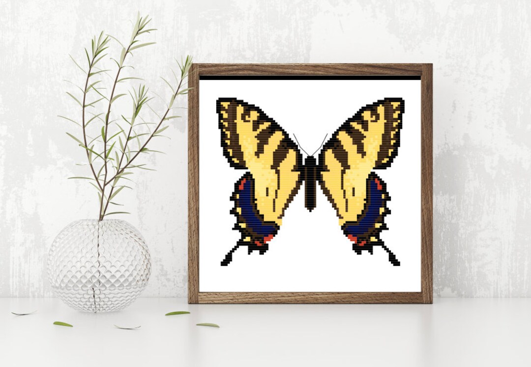 Butterfly Eastern Tiger Swallowtail Cross Stitch Pattern PDF Download ...