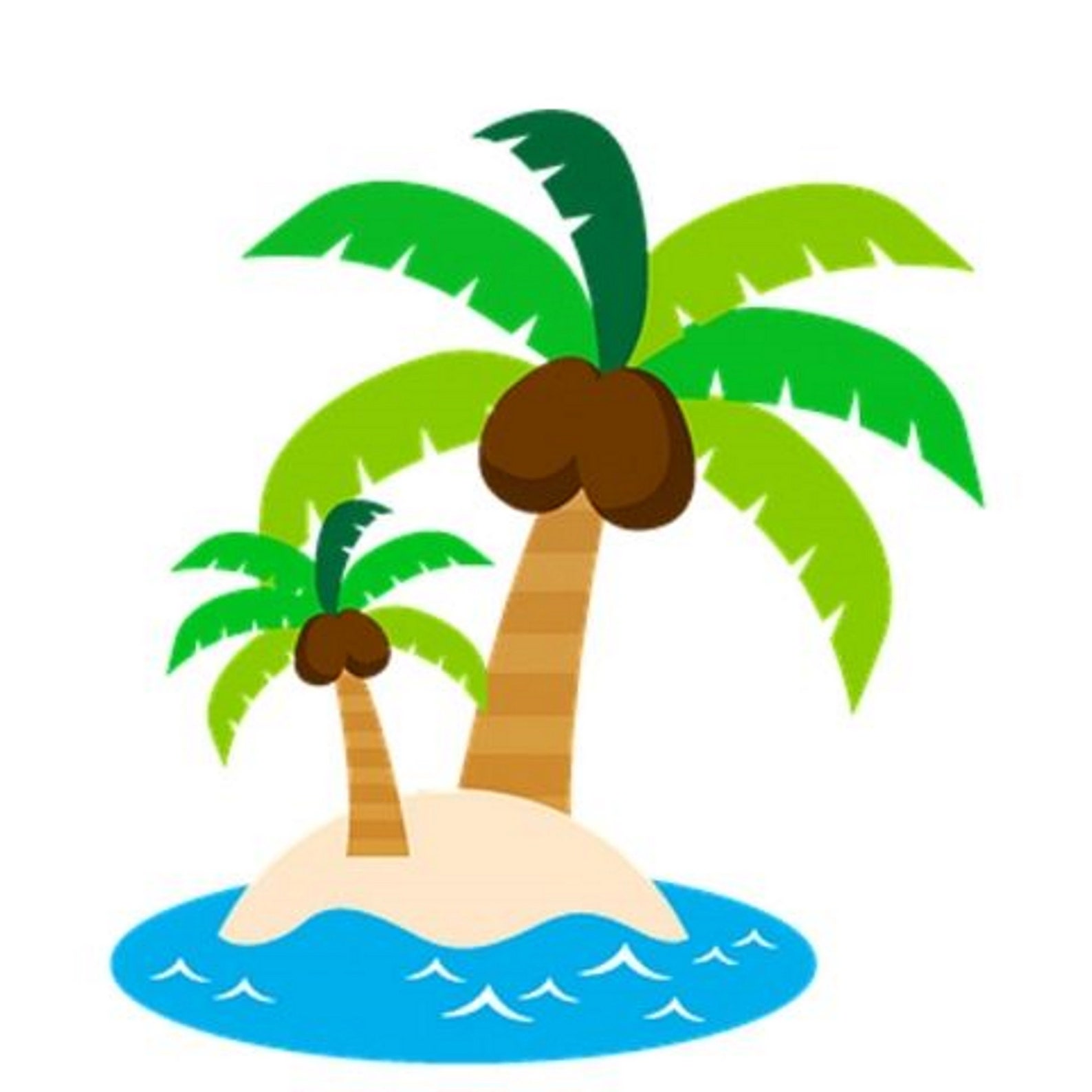 Cute Palm Tree PNG Image Clipart Set With UNLIMITED Personal and ...