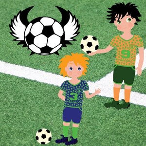 12 Soccer Images Clipart Set With UNLIMITED Personal & Commercial Use ...