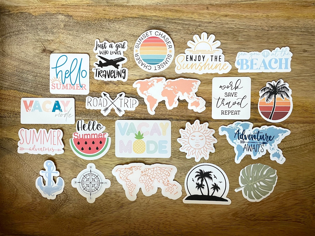 Motivational-holic Sticker Bundle Desert Sunset Sun Mountain Travel ...