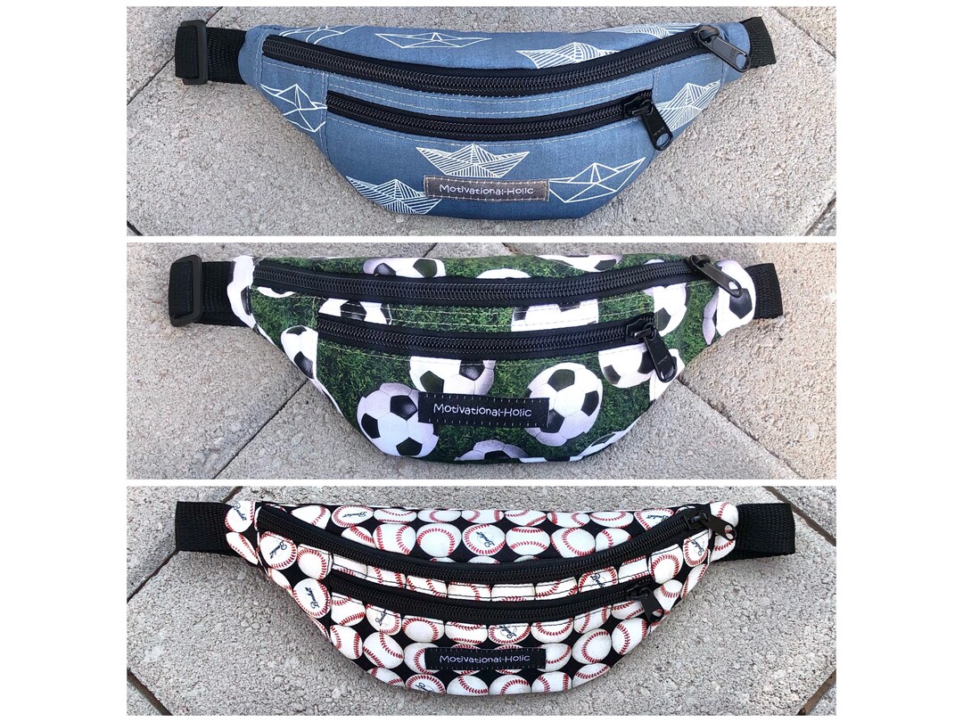 Motivational-holic Kids Fanny Pack Waist Bag Belt Bag Paper Ships ...