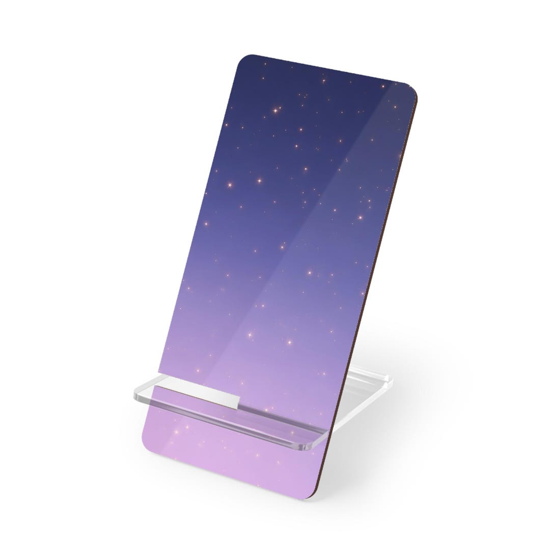 Starry Gradient Phone Stand | Glossy Desk Phone Holder | Mobile Stand ...
