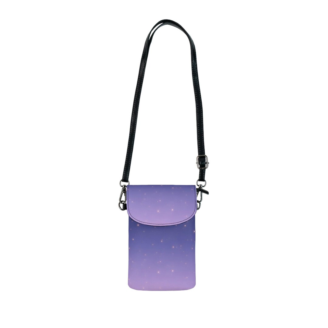 Minimalist Purple Crossbody Phone Wallet, Lightweight Phone Pouch With ...