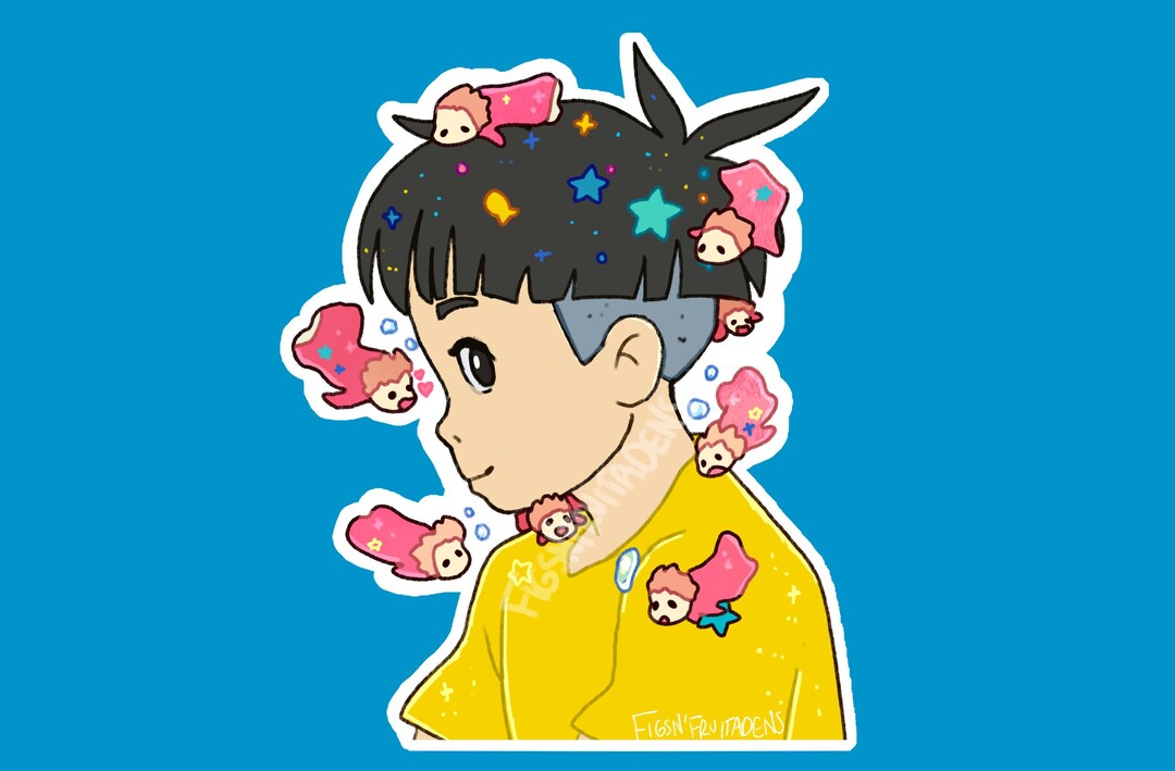 Sosuke and Sisters | 2.5 X 2 Inches | Studio Ghibli Sticker for Water ...