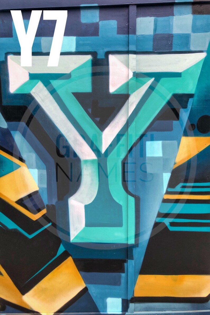 Graffiti Letter y 6x4 Print to Create - Etsy