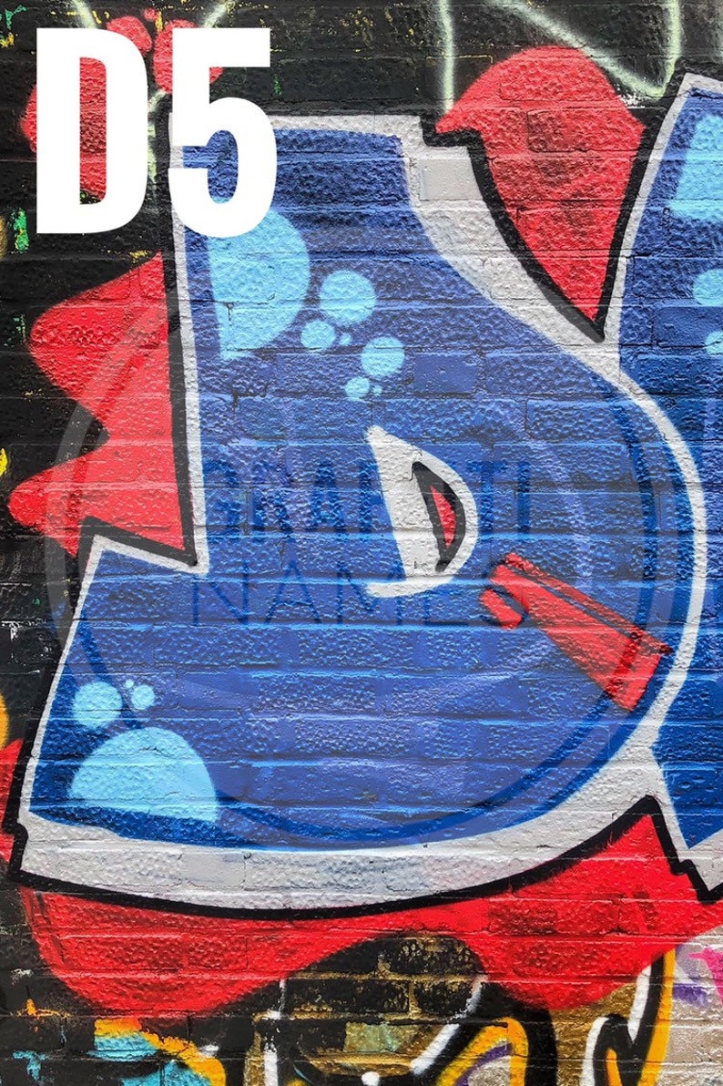 Graffiti Letter d 6x4 Print to Create | Etsy