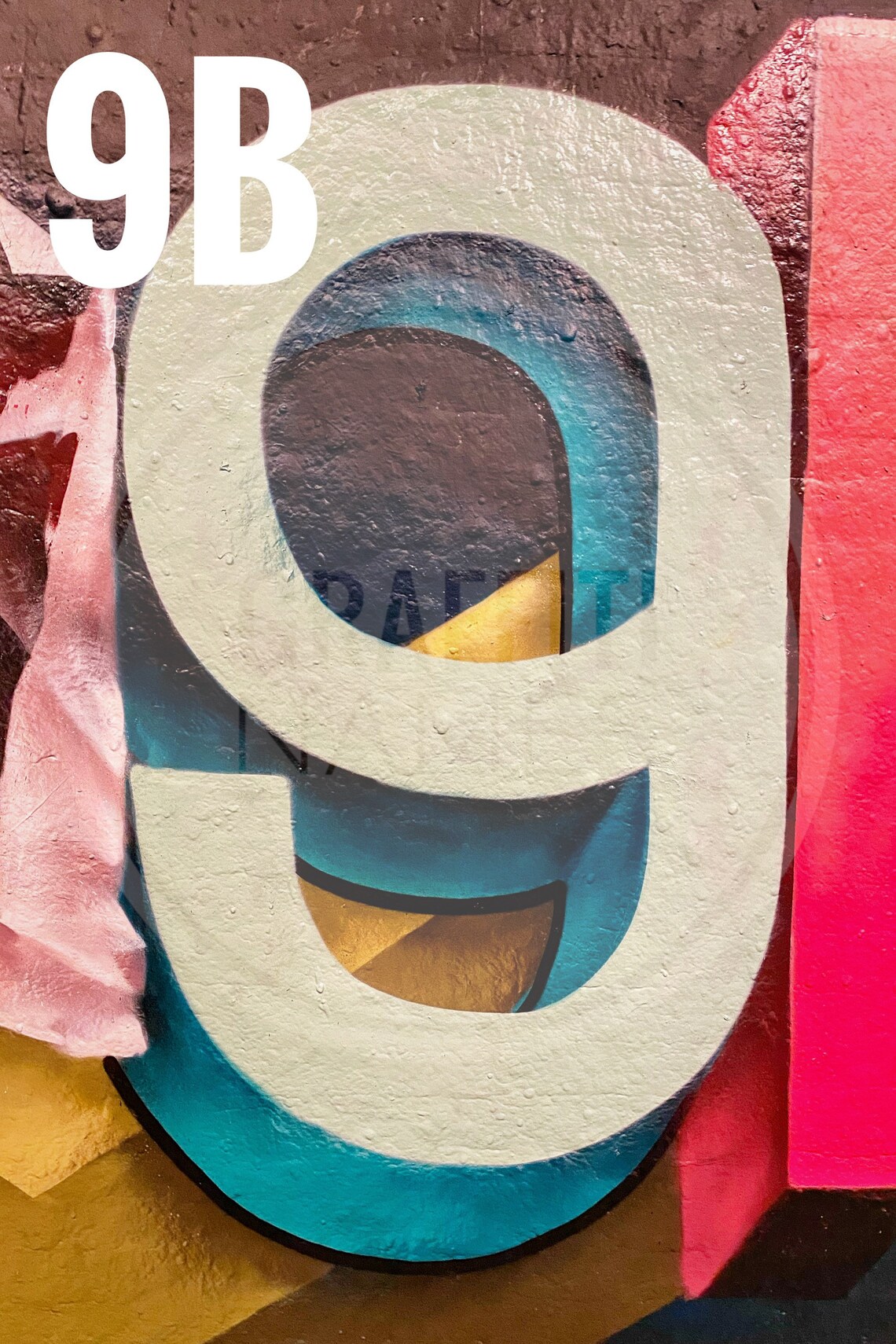 Graffiti Number 9 6x4 Print to Create Personalised Name. - Etsy