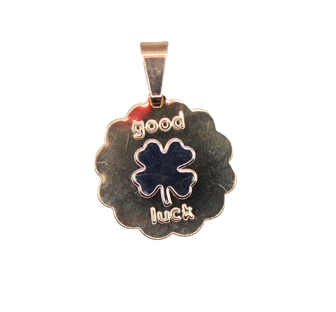 4 Leaf Clover Good Luck Pendant 18k Gold Plated With 20 Inch Chain - Etsy