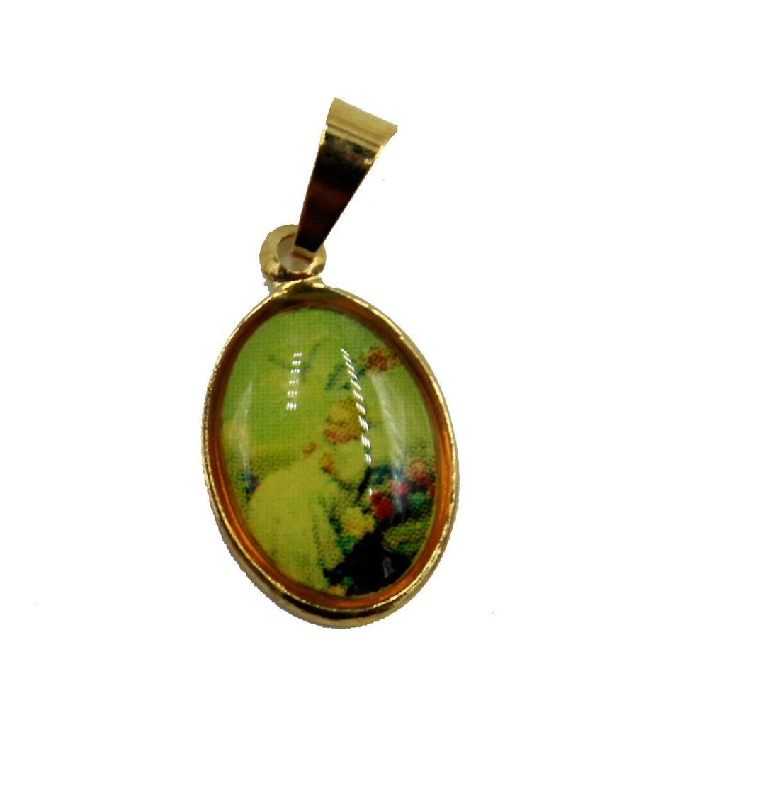 Baptism Medal Baptism Medal 18k Gold Plated Medal With 18 Inch Chain - Etsy