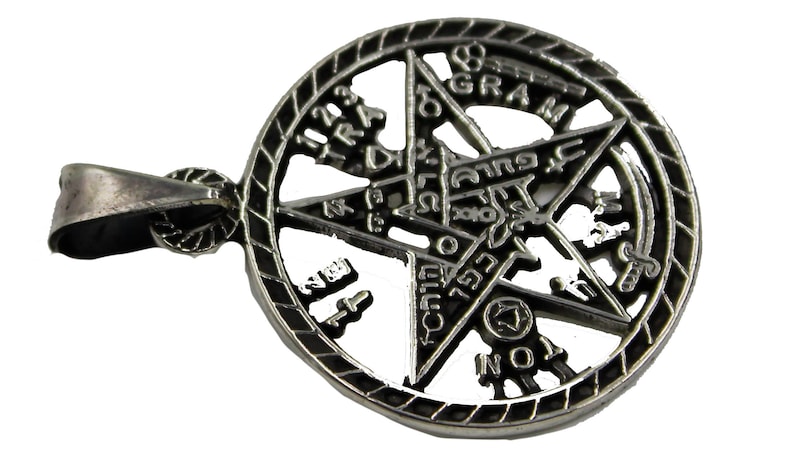 Tetragrammaton Pendant .925 Sterling Silver Round Pendant | Etsy