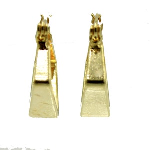 Diamond Shape Hoops 18k Gold Plated Hoops Diamond Shape - Etsy