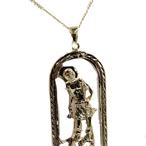 San Lazaro Babalu Aye With 22 Inch Chain 18K Gold Plated - Etsy