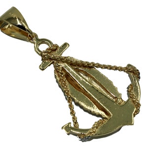 Virgen De Guadalupe Ancla Our Lady of Guadalupe Anchor 18k Gold With 24 ...