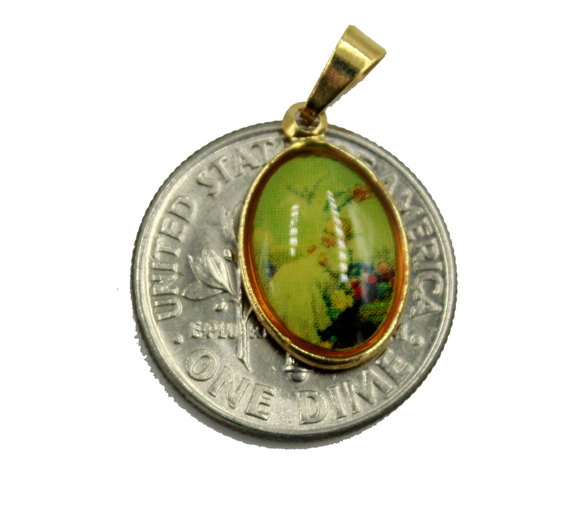Baptism Medal Baptism Medal 18k Gold Plated Medal With 18 - Etsy