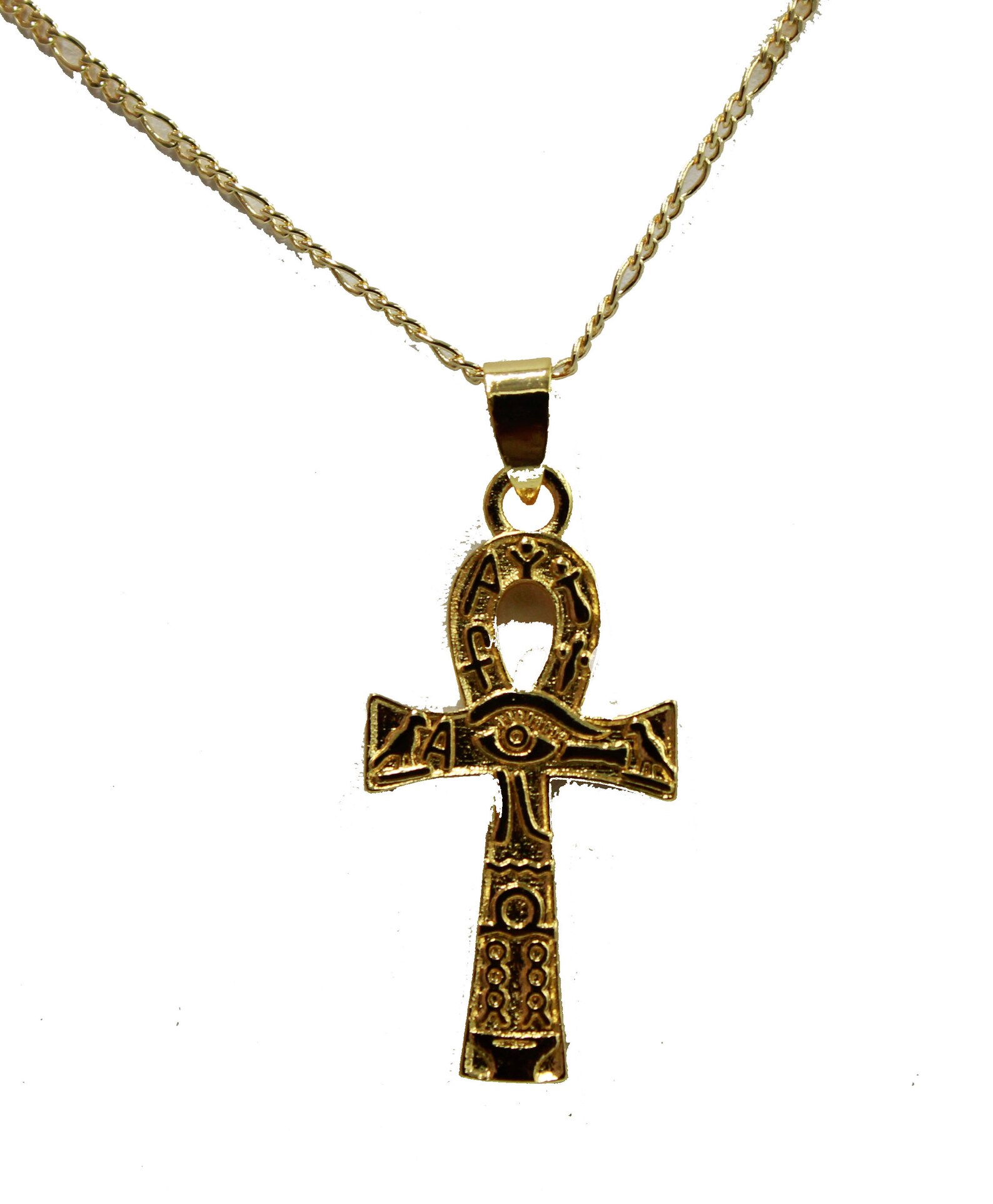 Osiris Cross 18k Gold Plated With 22 Inch Chain Egyptian | Etsy