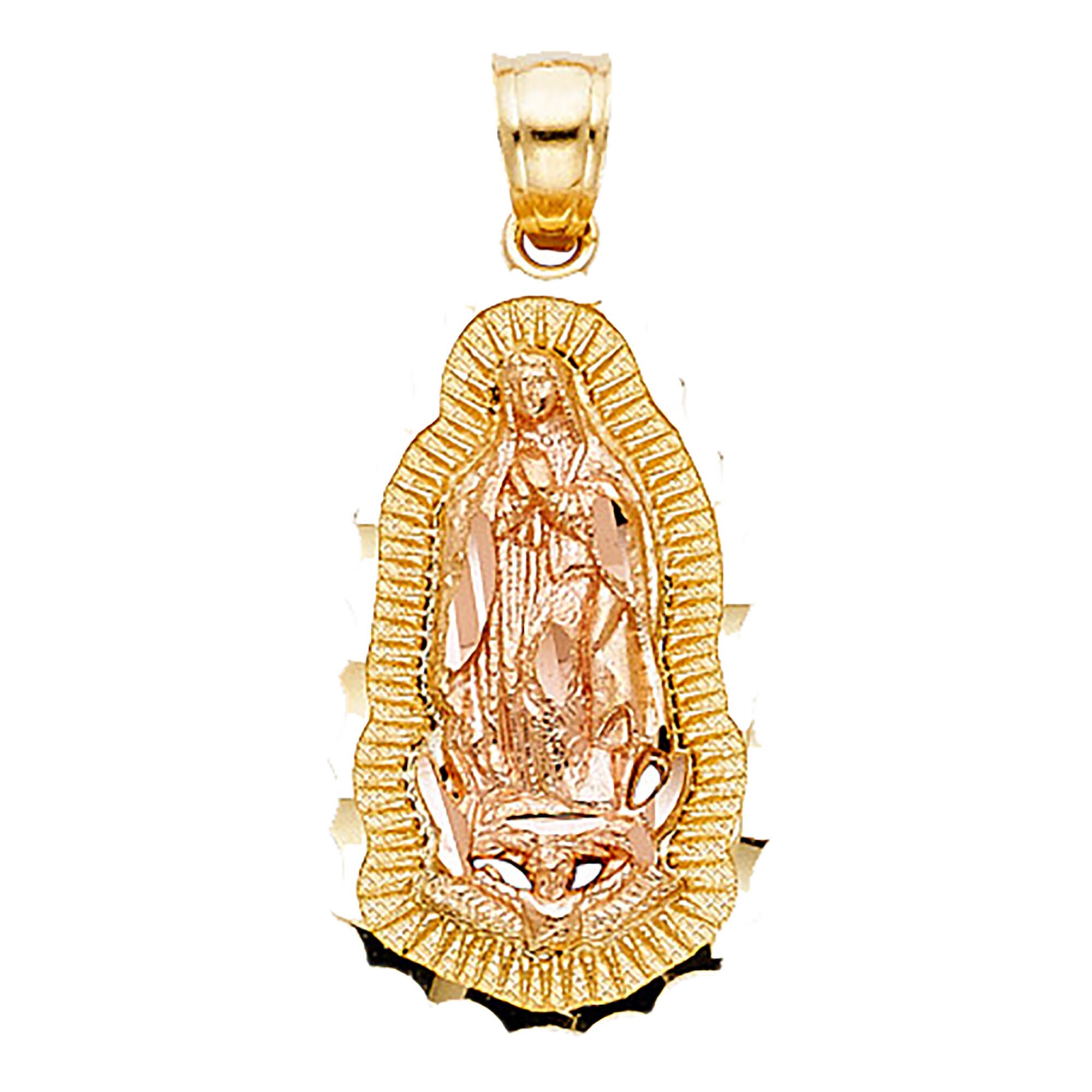 Virgen De Guadalupe Gold Pendant