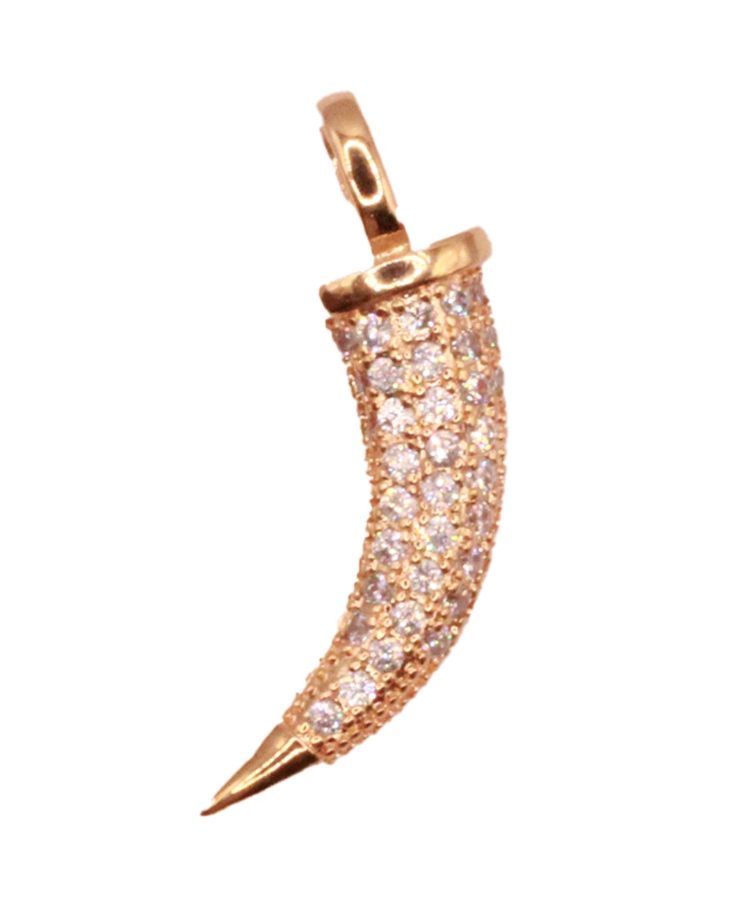 Cornicello Italian Horn With 20 Inch Chain 18k Gold Plated Lucky Charm ...