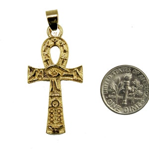 Osiris Cross 18k Gold Plated With 22 Inch Chain Egyptian - Etsy