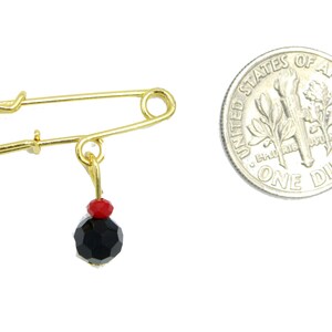 Azabache Brooch 18k Gold Plated Azabache Pin 18k Gold Plated - Etsy