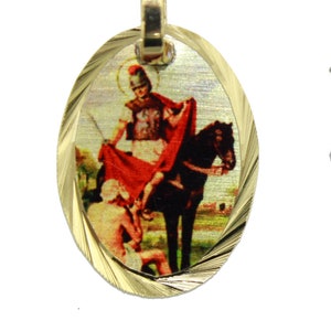 St. Martin of Tours Medal San Martin Caballero Medalla With 20 Inch ...