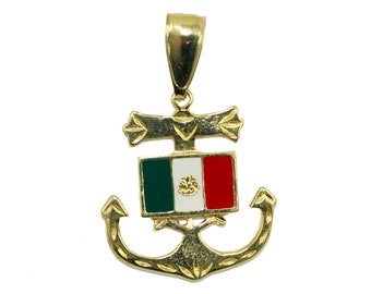 Mexico Flag Necklace - Etsy