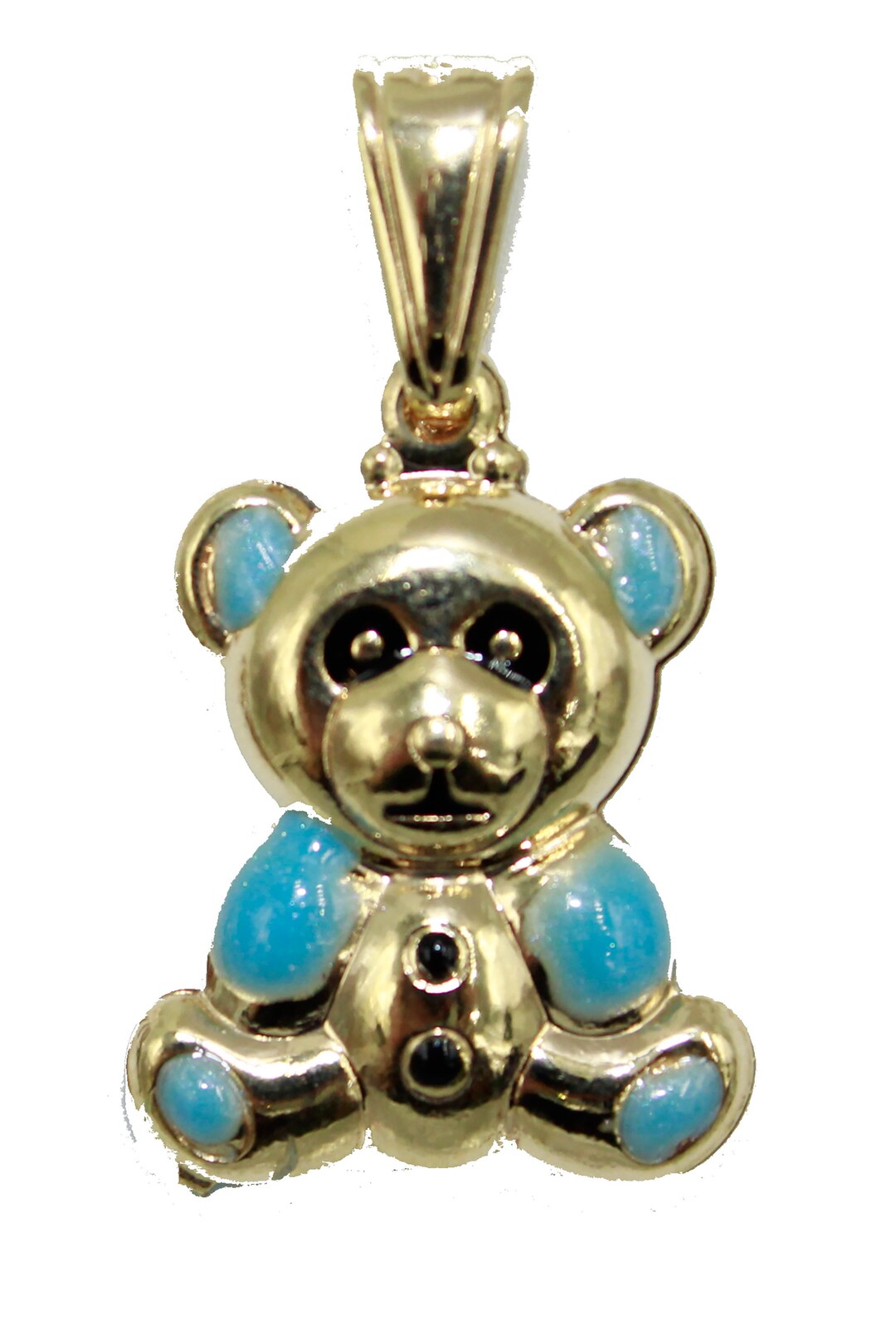 Bear Charm Inspired Pendant 18k Gold Plated With 18 Inch Chain - Etsy