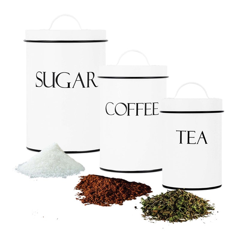 Sugar and Salt Jar Set - Etsy