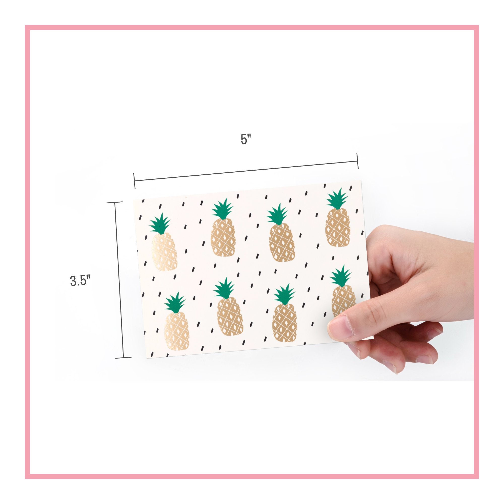 Blank Greeting Cards sets of 36 & 48 Fruit Pineapple - Etsy