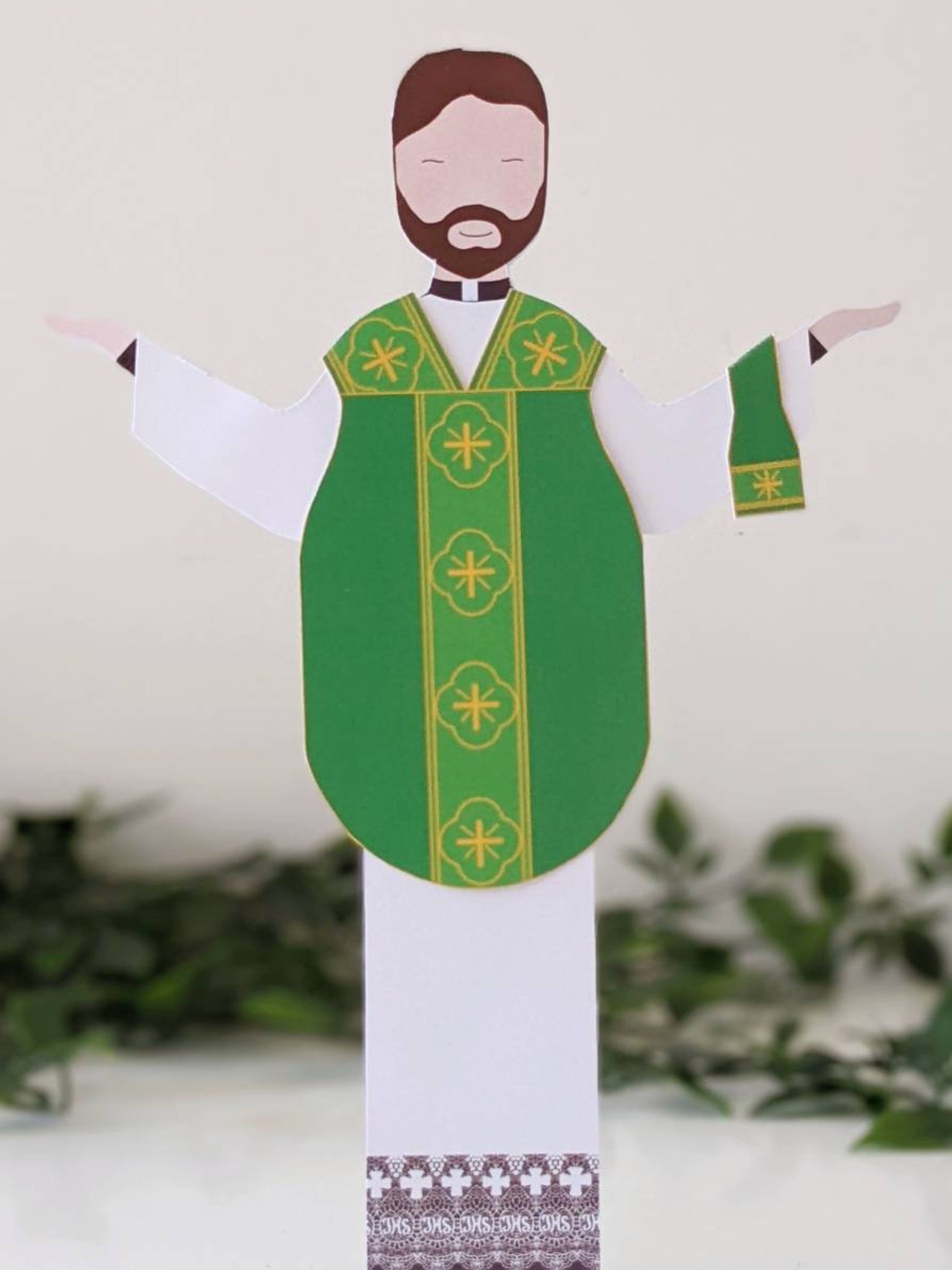 Latin Mass Priest Paper Doll Printable Miniature Vestments Catechesis ...